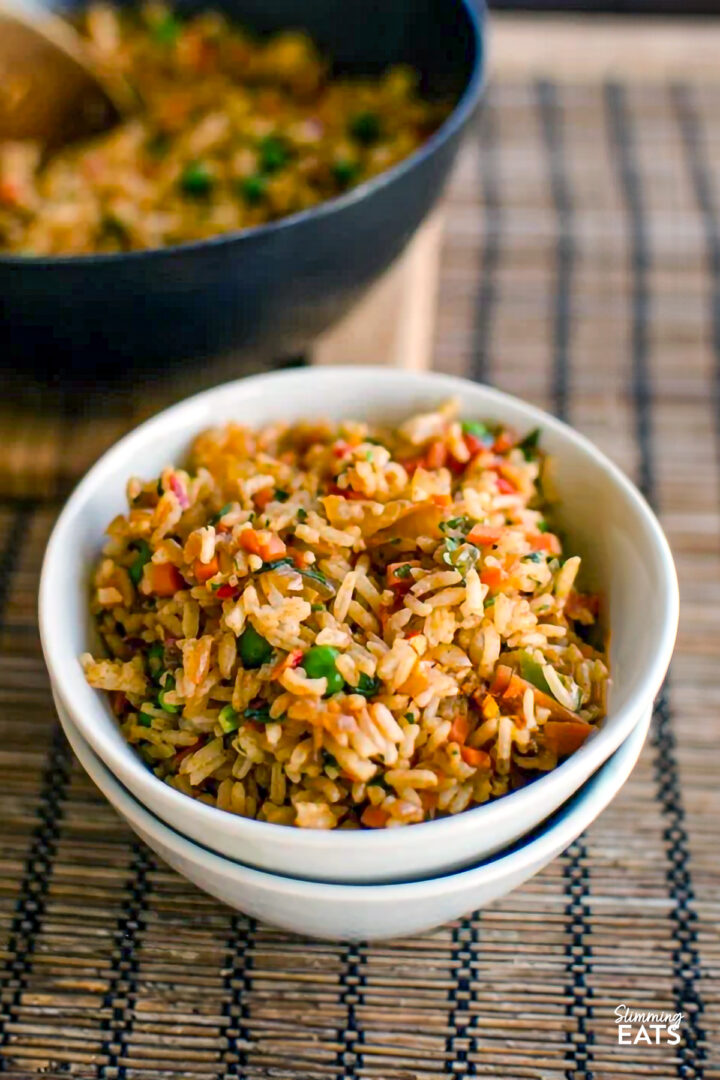 Mixed Vegetable Rice | Slimming Eats