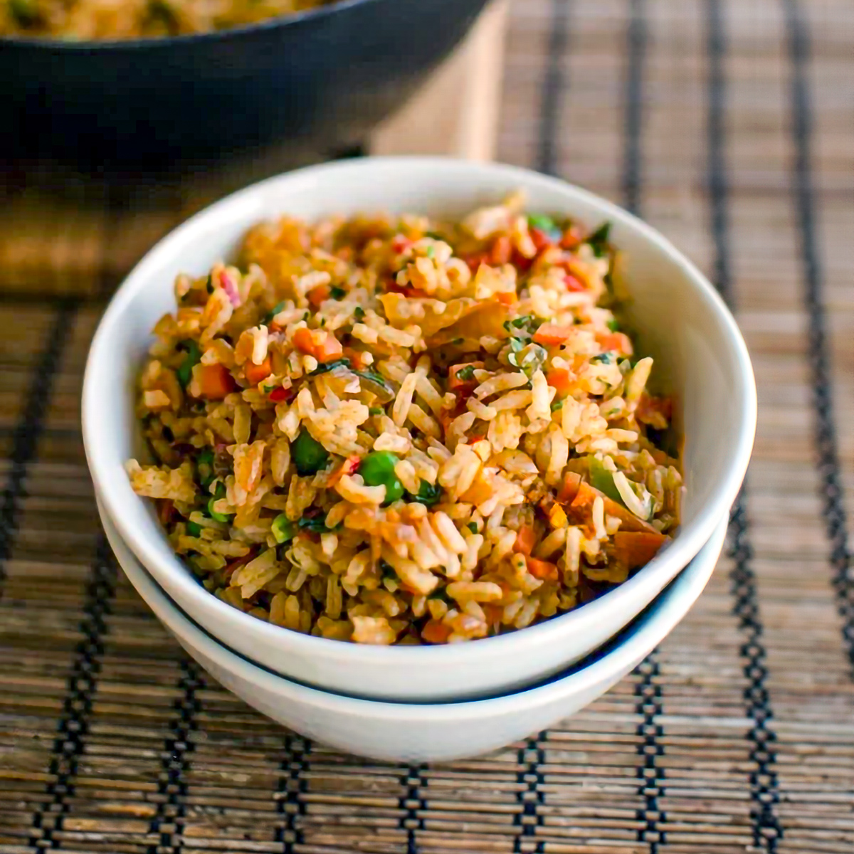 Mixed Vegetable Rice | Slimming Eats