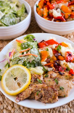 Syn Free Lebanese Chicken with Roasted Peppers and Rice | Slimming Eats