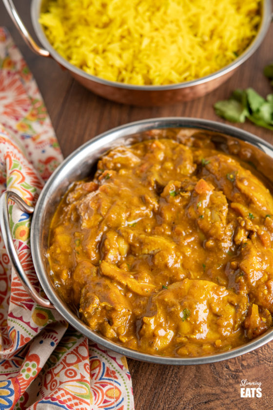 Chicken Dupiaza (Dopiaza) with Pilau Rice | Slimming Eats