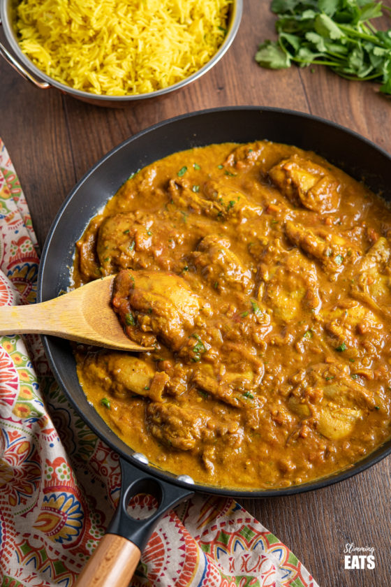 Chicken Dupiaza (Dopiaza) with Pilau Rice | Slimming Eats