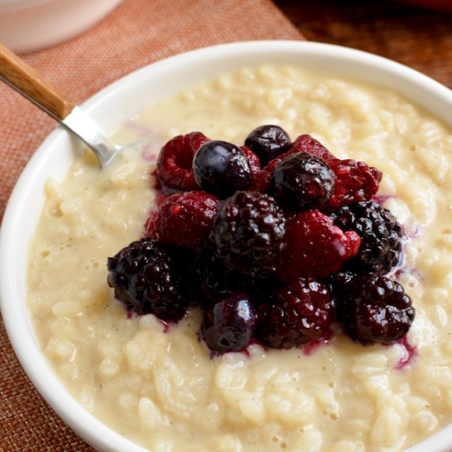 Low Fat Creamy Vanilla Rice Pudding | Slimming Eats Recipes