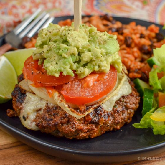Mexican Burgers | Slimming Recipes - Slimming Eats