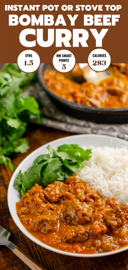 Bombay Beef Curry (Stove Top and Instant Pot) | Slimming Eats