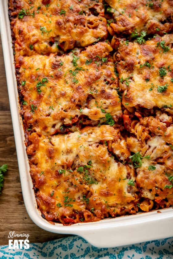 Bolognese Pasta Bake | Slimming Eats