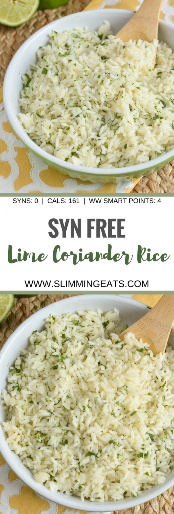 Syn Free Lime and Coriander Rice | Slimming Eats