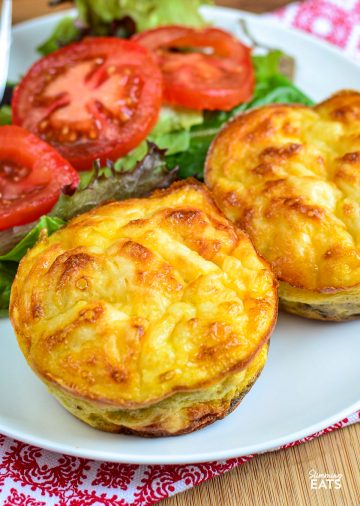Crustless Tuna and Sweetcorn Mini Quiche | Slimming Eats