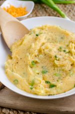 Cheddar and Spring Onion Mash | Slimming Eats