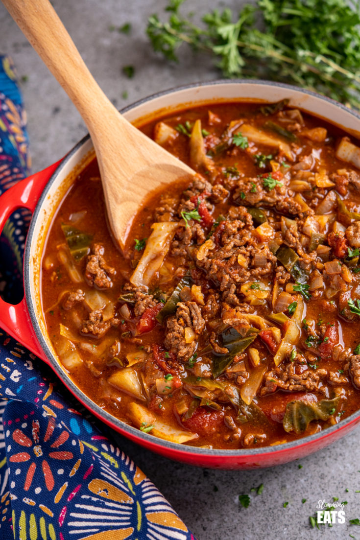 Beef and Cabbage Soup | Slimming Eats