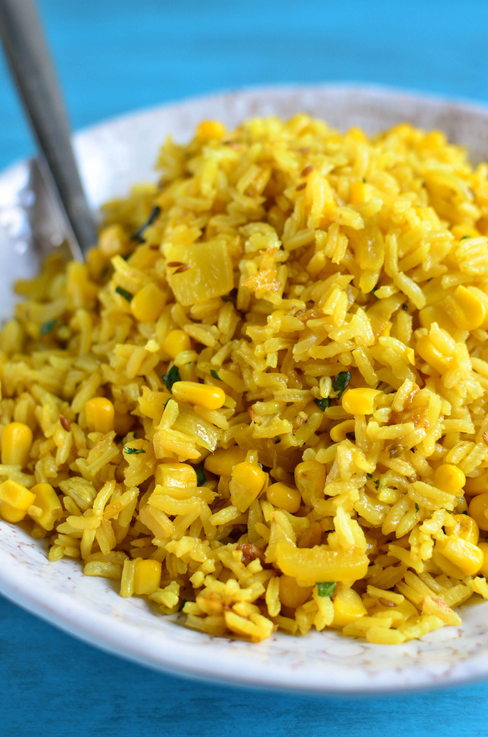 Sweet Corn Pilau Rice | Slimming Eats