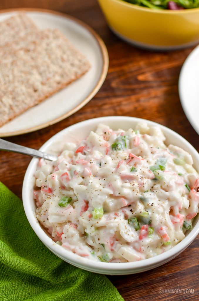 Lighter Delicious Crab Stick Salad | Slimming Eats Recipes