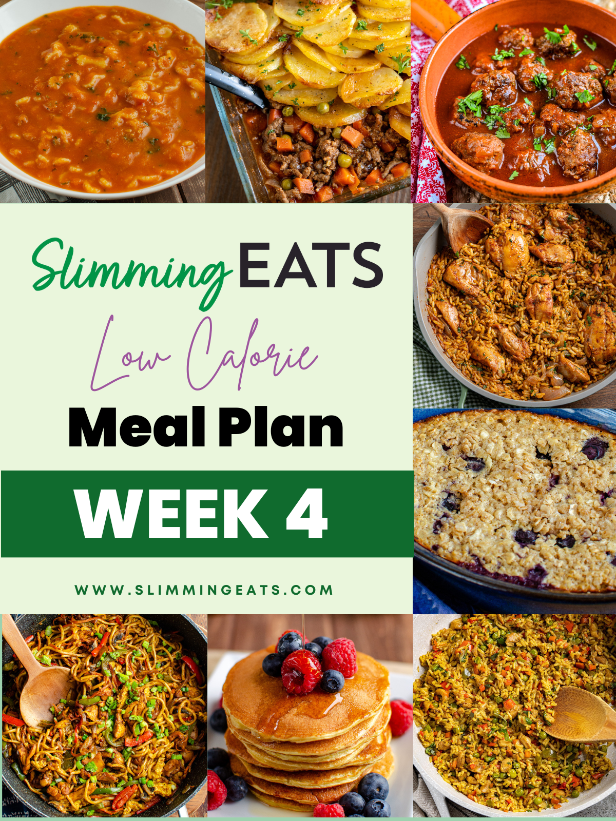 Slimming Eats Weekly Meal Plan - Week 5 - Slimming World