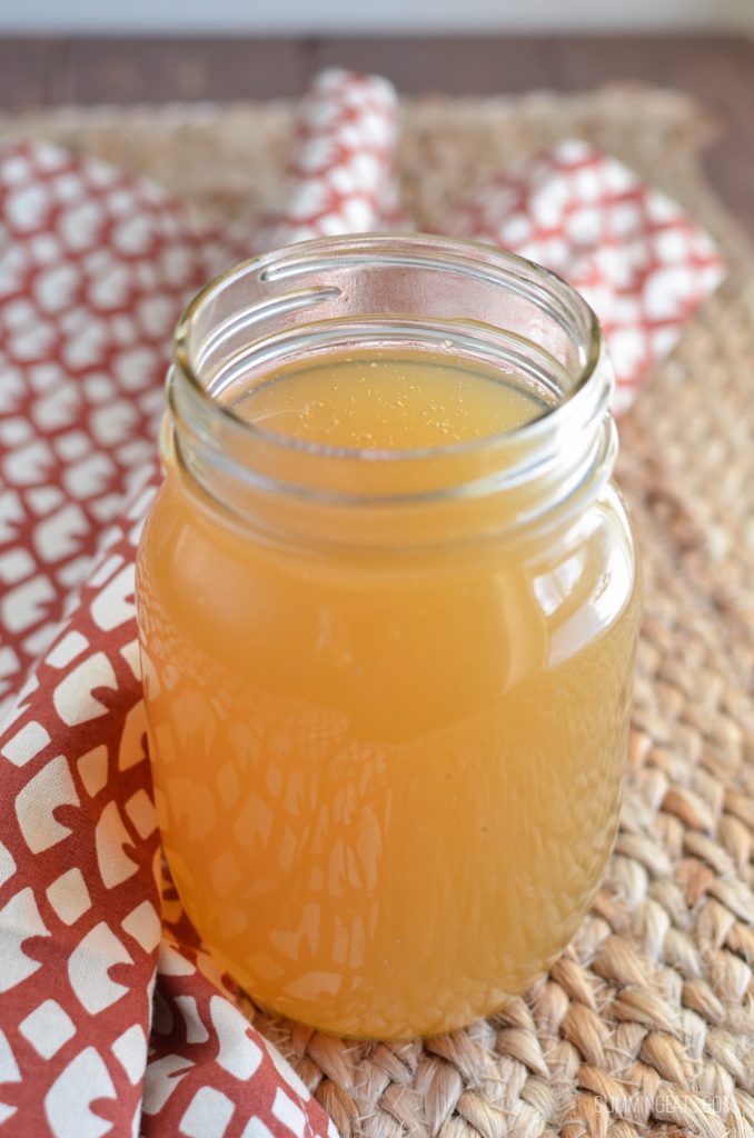 Homemade Chicken Bone Broth | Slimming Eats