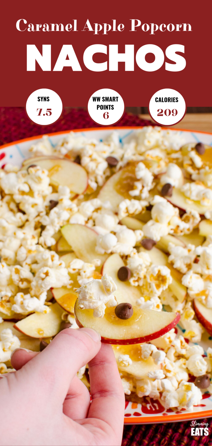 Yummy Caramel Apple Popcorn Nachos | Slimming Eats