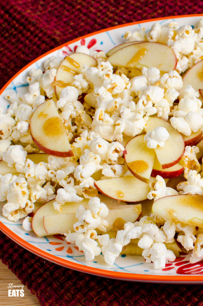 Yummy Caramel Apple Popcorn Nachos | Slimming Eats
