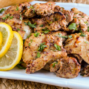 Lebanese Chicken with Roasted Peppers and Rice | Slimming Eats