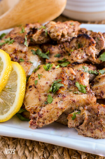 Lebanese Chicken with Roasted Peppers and Rice | Slimming Eats