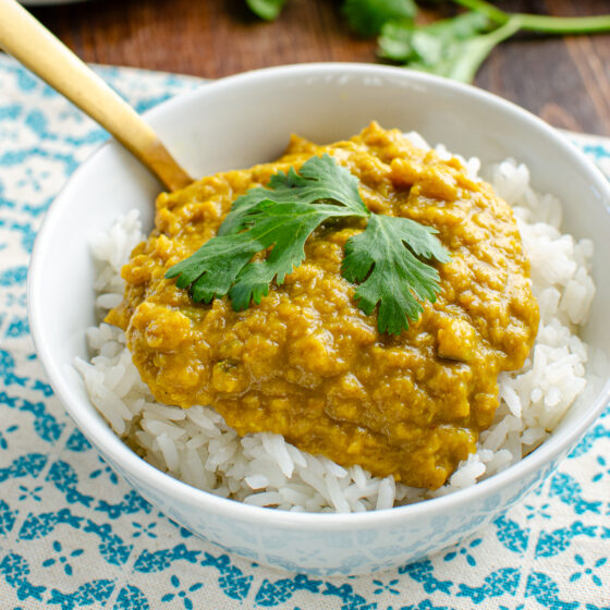 Easy Red Lentil Dhal | Slimming Eats