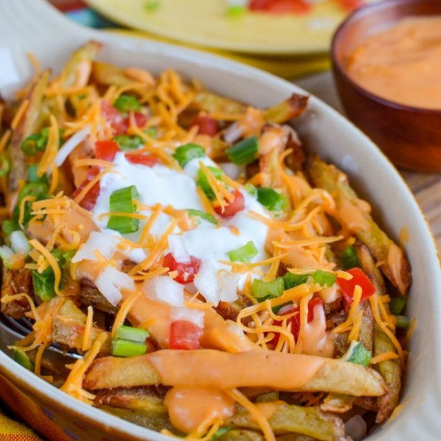 Loaded Nacho Fries | Slimming Eats Recipes