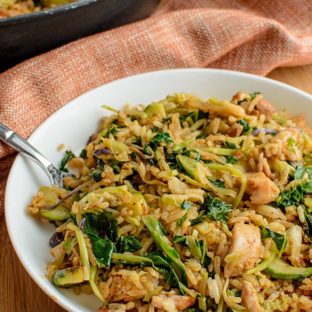 Orange Ginger Chicken Fried Rice | Slimming Eats