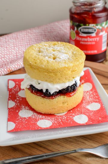 Victoria Sponge Mug Cake | Slimming Eats