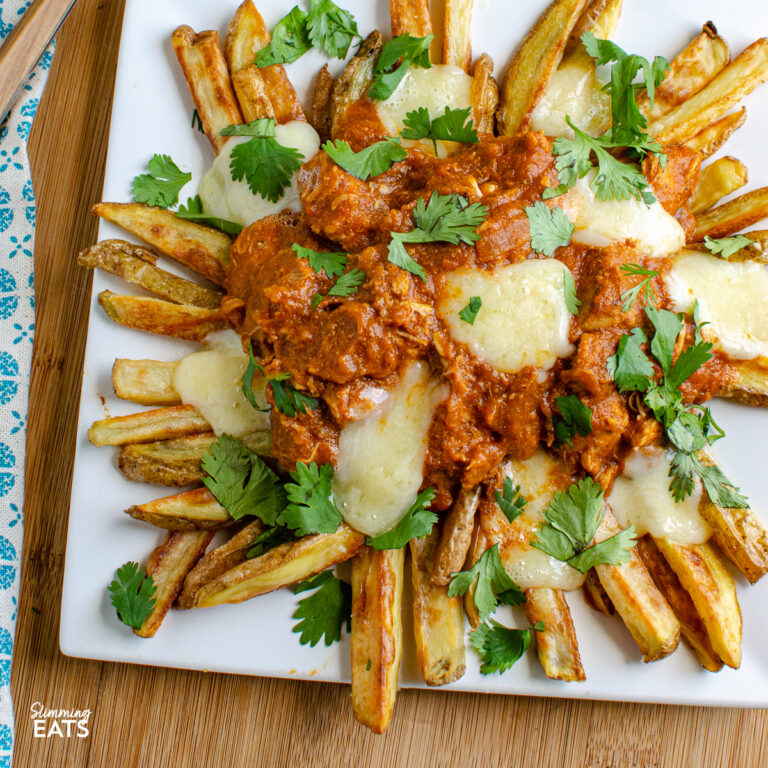 Butter Chicken Poutine | Slimming Eats