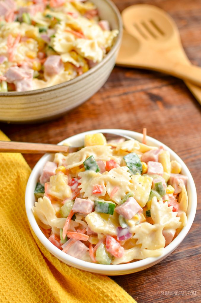 Hawaiian Pasta Salad | Slimming Eats