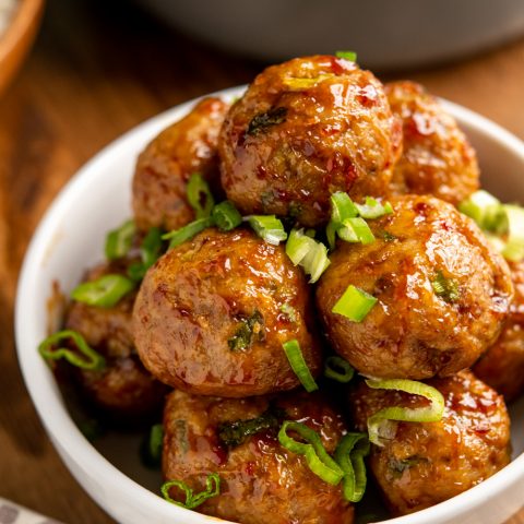 Sweet Chilli Chicken Meatballs (Oven or Actifry) | Slimming Eats