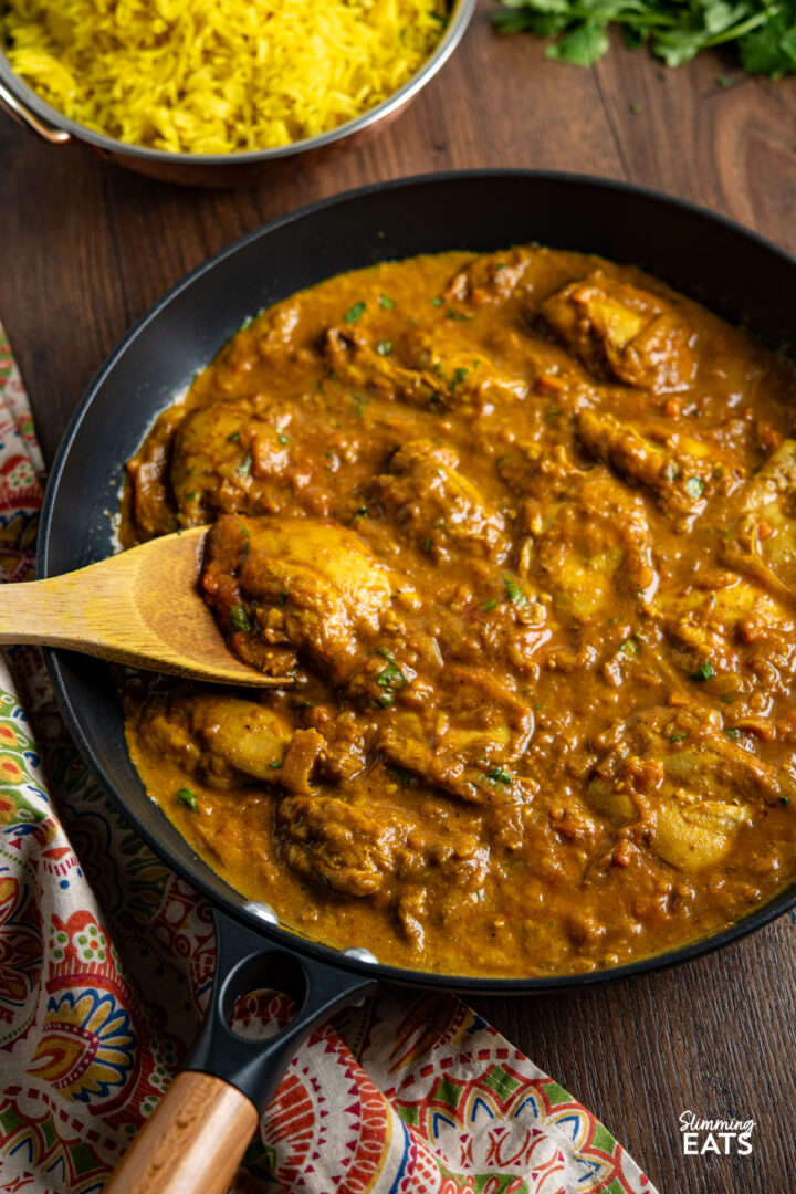 Chicken Dupiaza (Dopiaza) with Pilau Rice | Slimming Eats