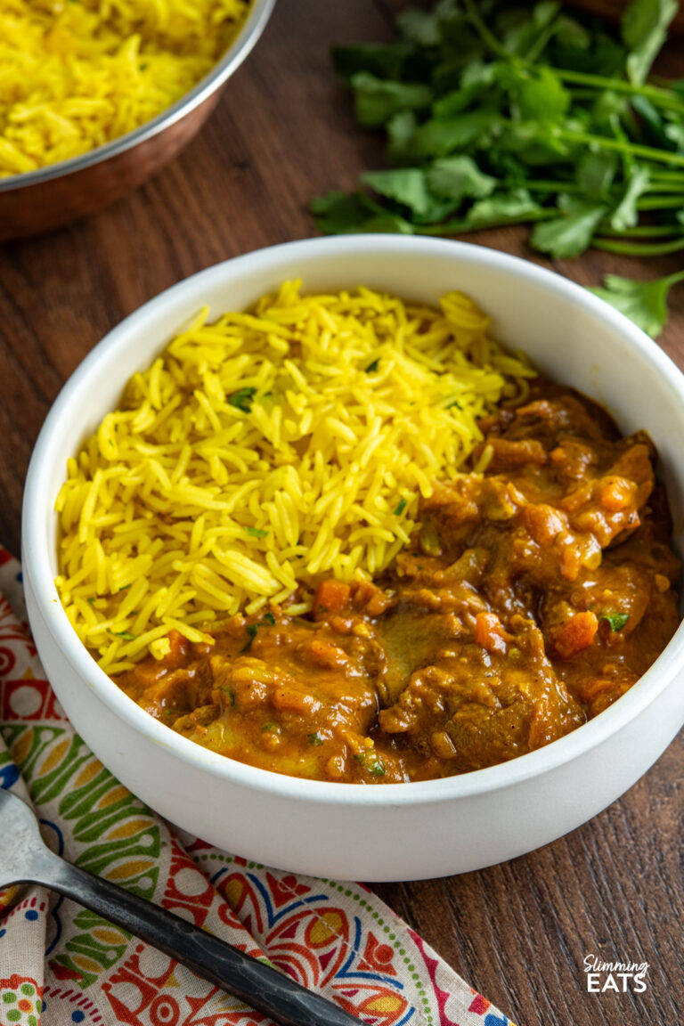 Chicken Dupiaza (Dopiaza) with Pilau Rice | Slimming Eats