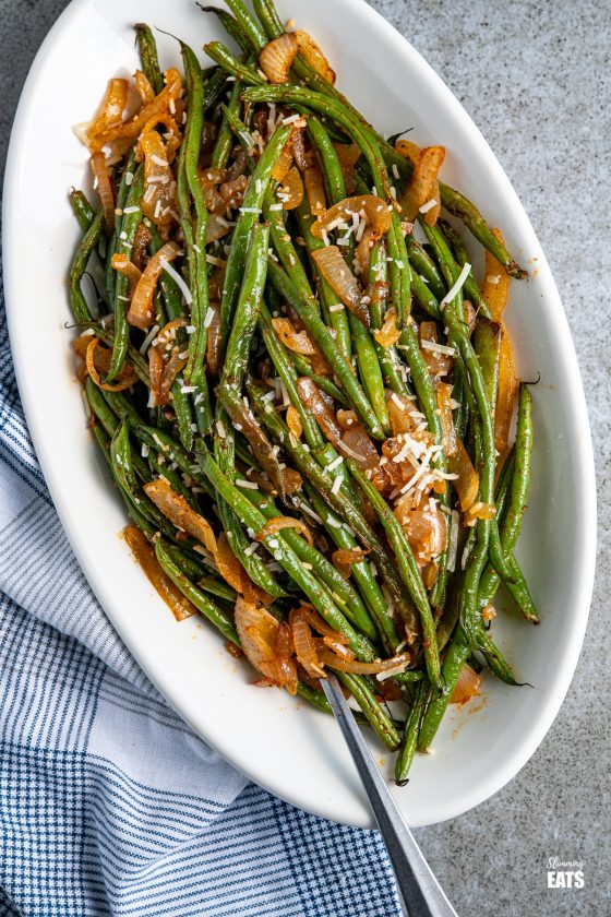 Roasted French Green Beans | Slimming Eats Recipe
