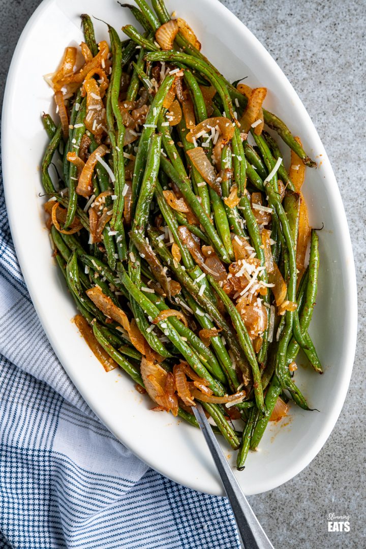 Roasted French Green Beans | Slimming Eats Recipe