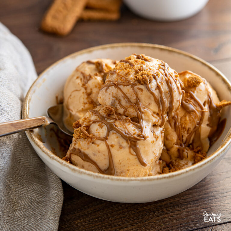 Ninja Creami Easy Biscoff Ice Cream | Slimming Eats