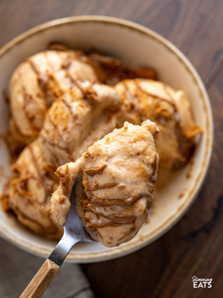 Ninja Creami Easy Biscoff Ice Cream | Slimming Eats