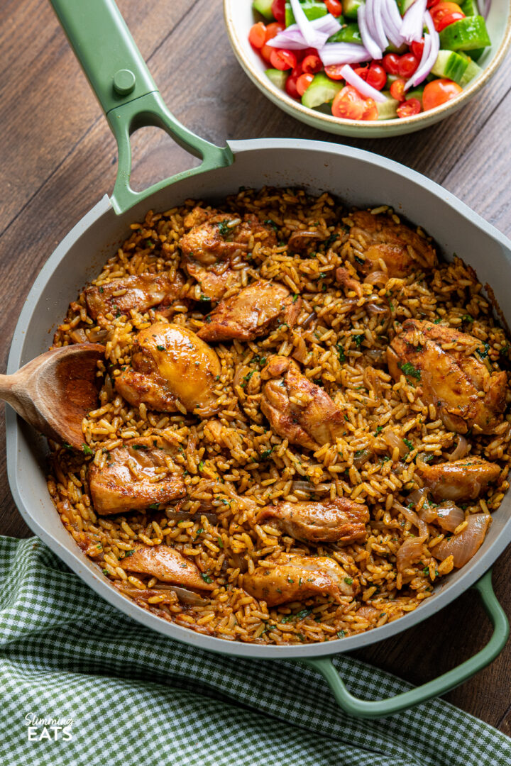 One Pot Shawarma Chicken and Rice | Slimming Eats