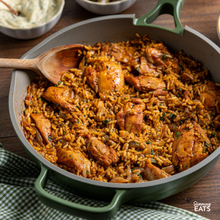 One Pot Shawarma Chicken and Rice | Slimming Eats