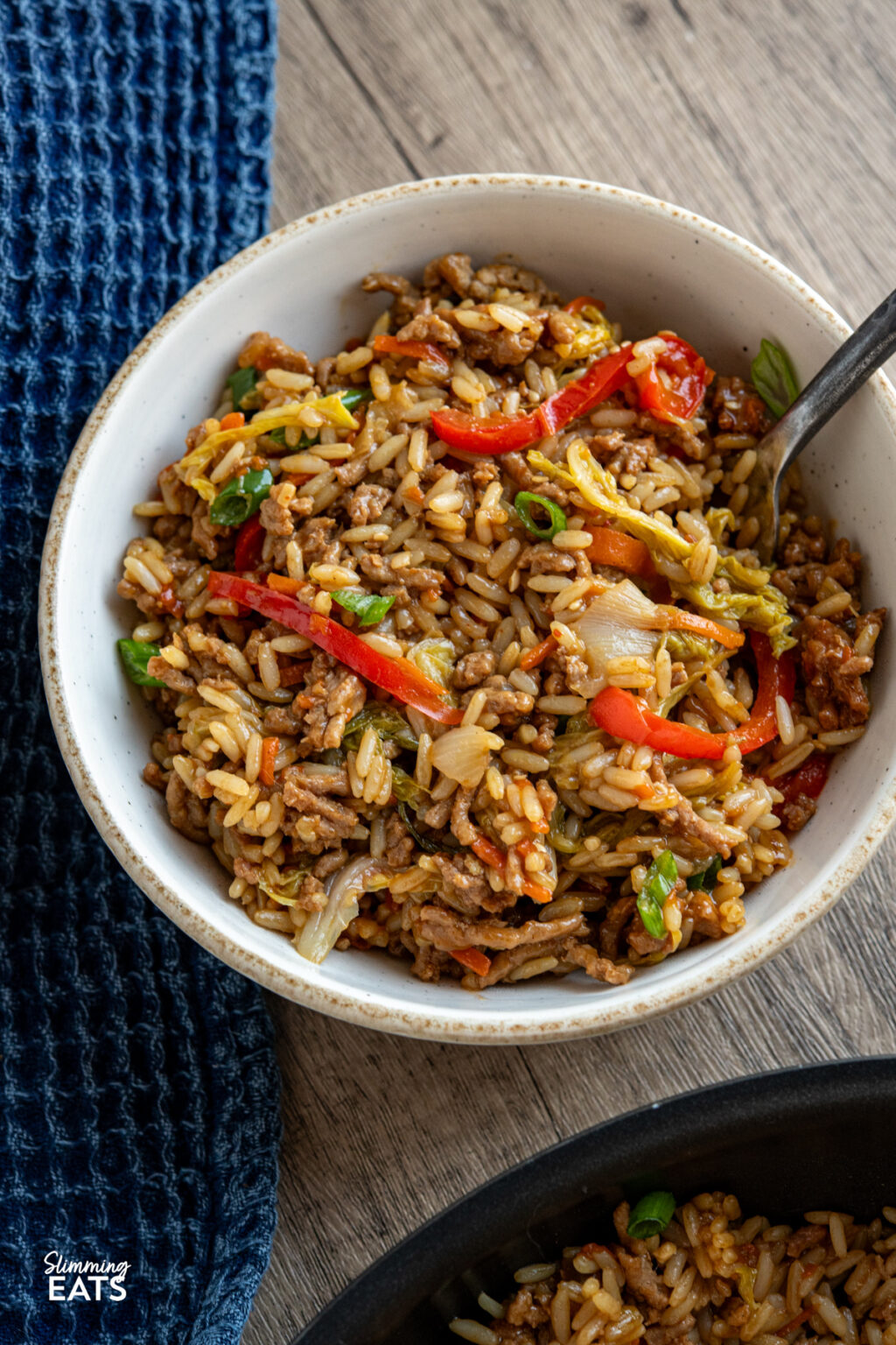 One Pot Chinese Ground Chicken Rice | Slimming Eats