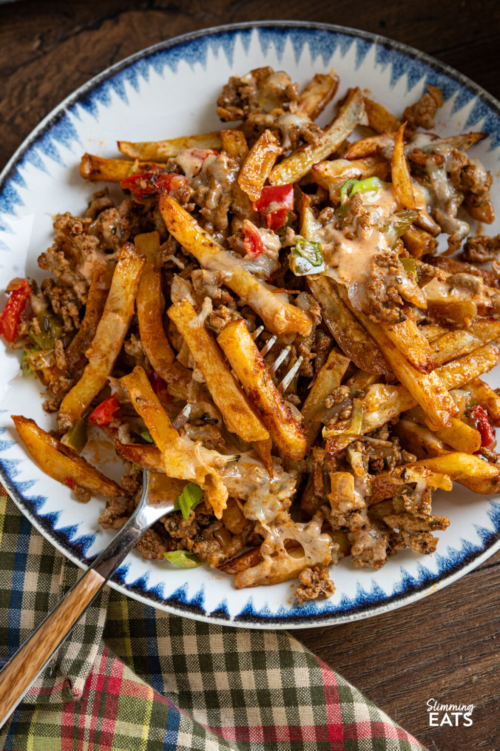 Cajun Dirty Loaded Fries | Slimming Eats