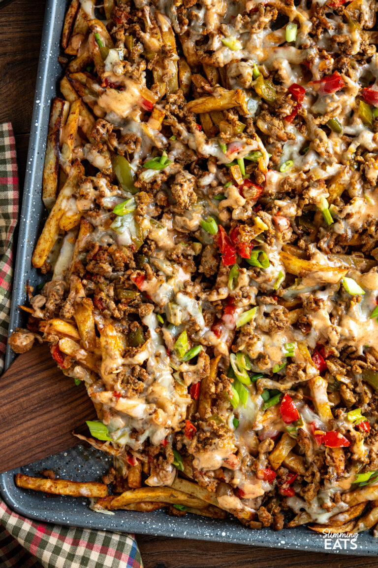 Cajun Dirty Loaded Fries | Slimming Eats